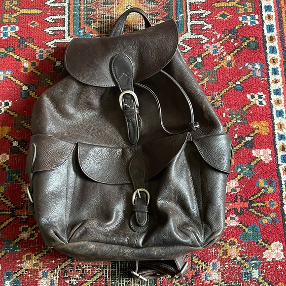 London Fog | Bags | London Fog Leather Backpack | Poshmark